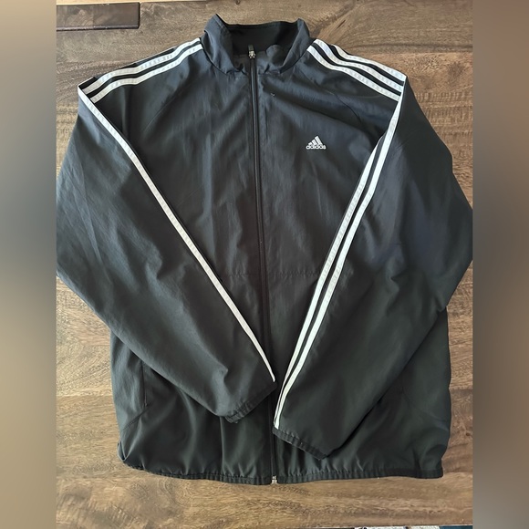 adidas | Jackets & Coats | Mens Adidas Black Windbreaker | Poshmark